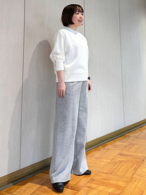 メランジツイルワンタックストレートパンツ｜DAY by DAY It's